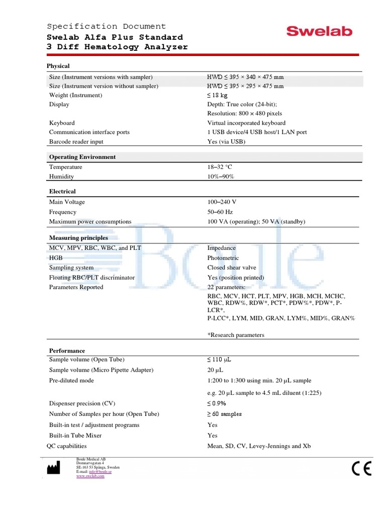 Spesifikasi Swelab Alfa Plus Standard | PDF | Usb | Computer Engineering