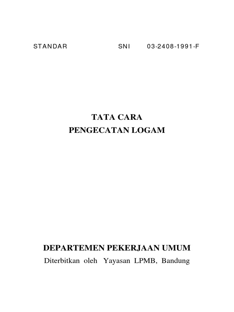 Proses Pengecatan Logam yang Efektif | PDF