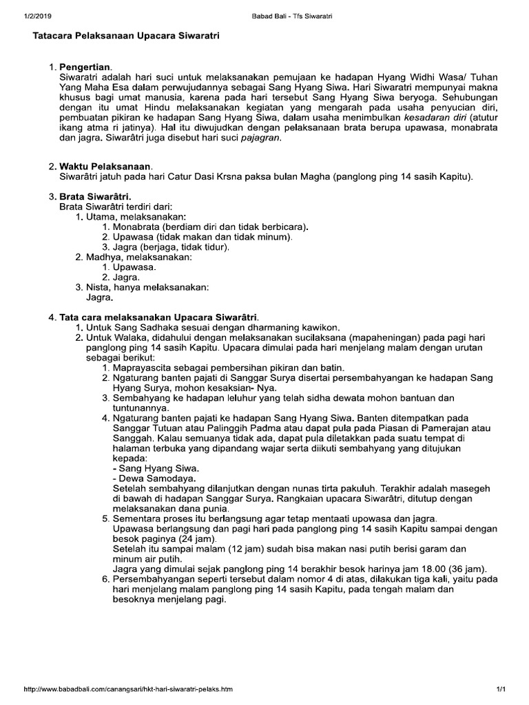 SIWARATRI | PDF