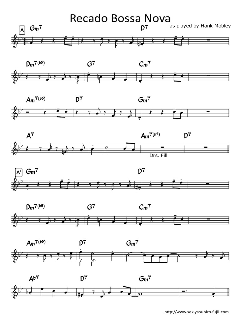 Recado Bossa Nova - Lead Sheet - in C | PDF