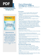 TONI-4 Report Material | PDF | Intelligence Quotient | Emotional ...