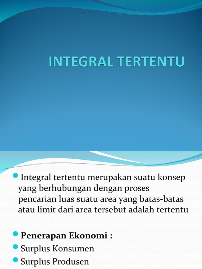 Integral Dan Penerapannya - 2 | PDF