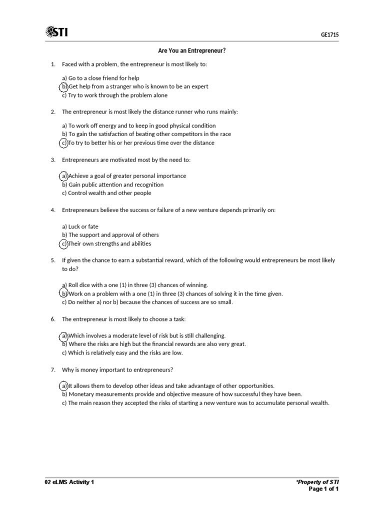 02 ELMS Activity 1 | PDF