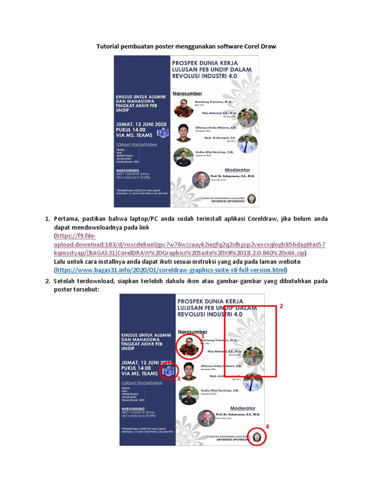 Tutorial Membuat Poster di Corel Draw | PDF | Komputer