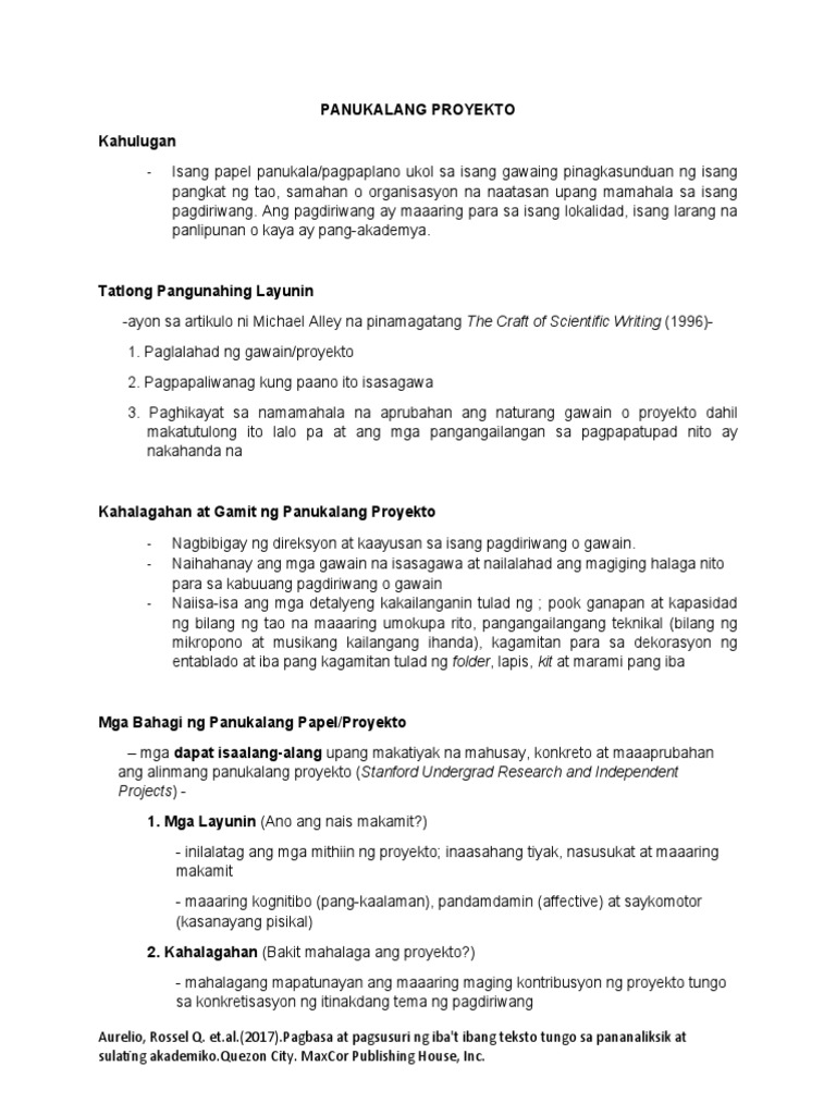Panukalang Proyekto | PDF