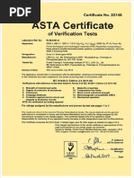ASTA Type Test Certification Overview | PDF | Quality Assurance ...