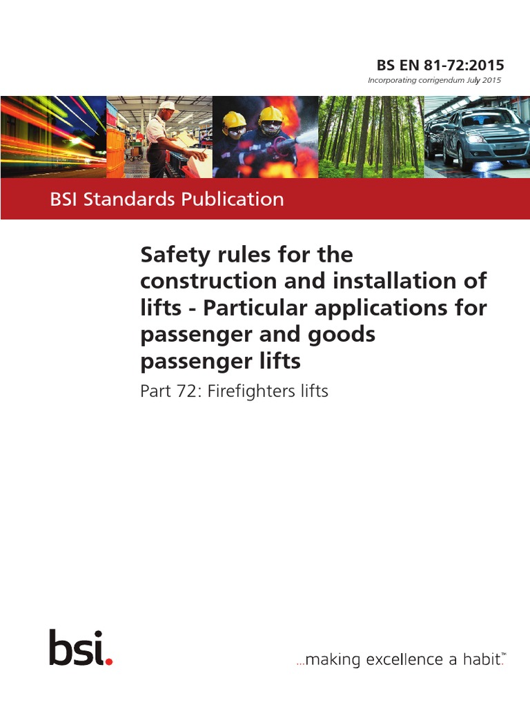 En 81-72-2015 | PDF | Elevator | Firefighter