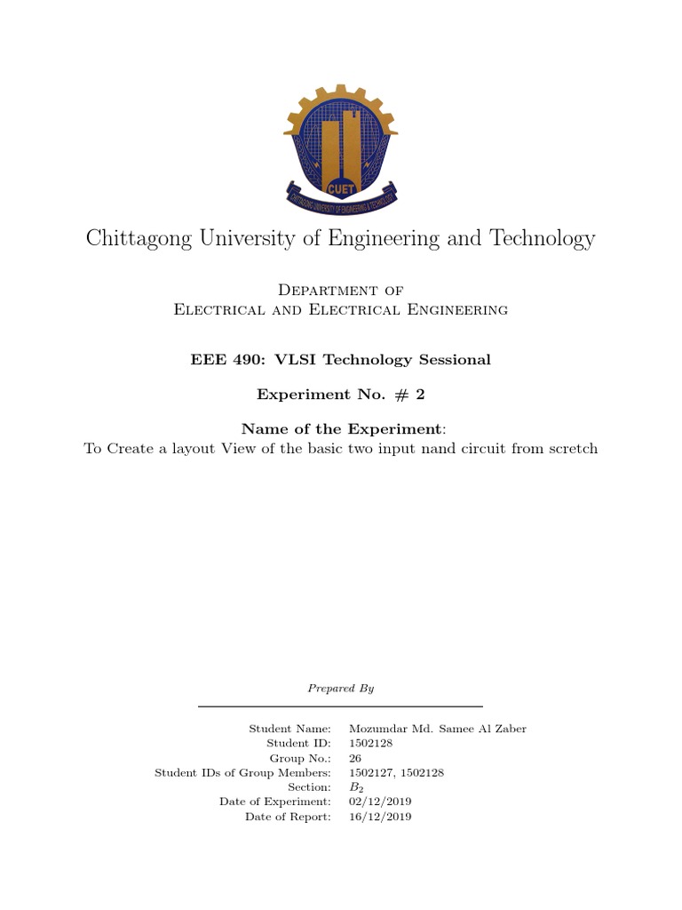Chittagong University of Engineering and Technology | PDF | Electrical ...