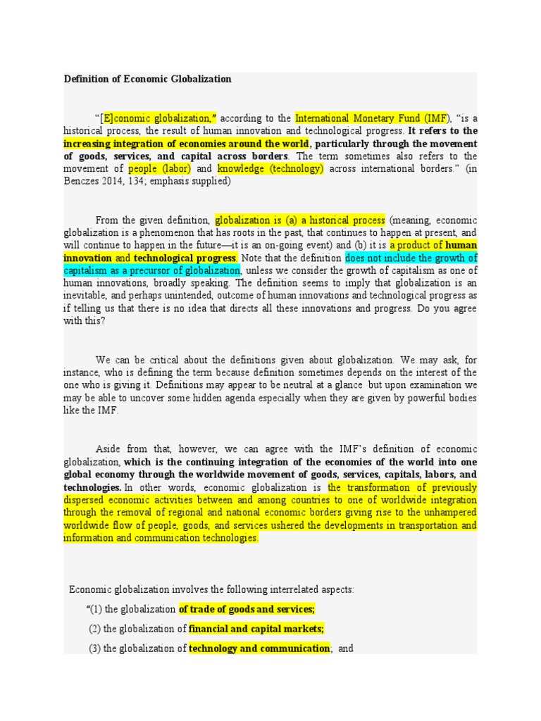 Module 2 - Economic Globalization | PDF | Globalization | Economies
