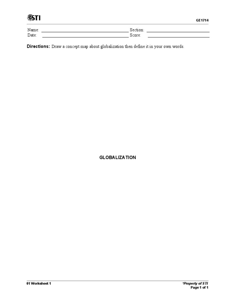 Concept Map and Globalization | PDF