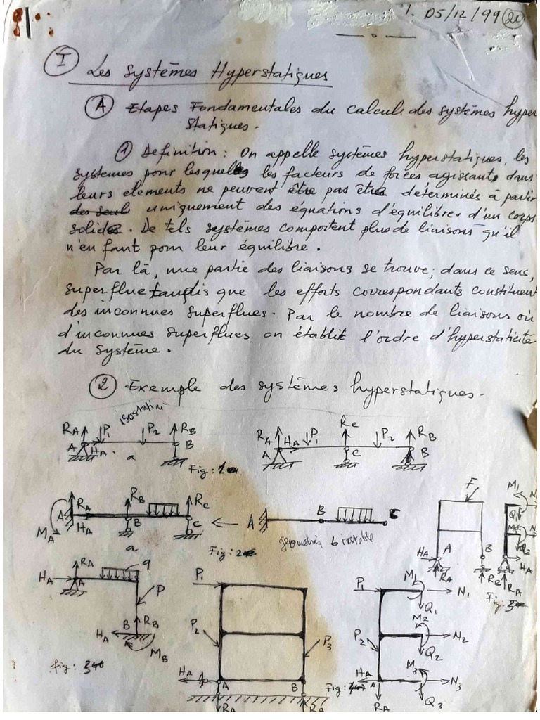 Notes de Cours de Calcul Des Structures | PDF