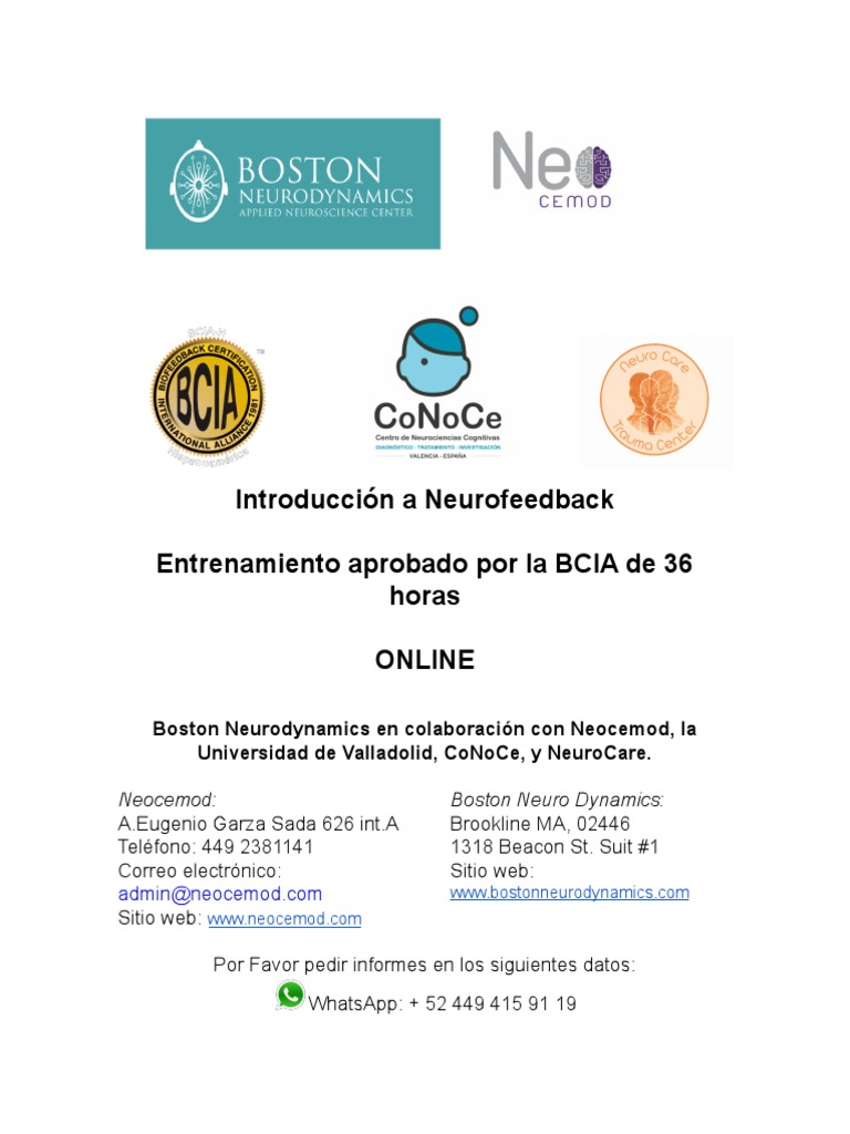 Curso Introduccion Neurofeedback Ver3 Esp 2022 | PDF | Neurología ...
