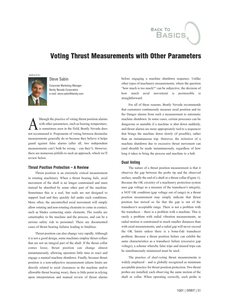 Voting Thrust Measurements With Other Parameters: Steve Sabin | PDF ...