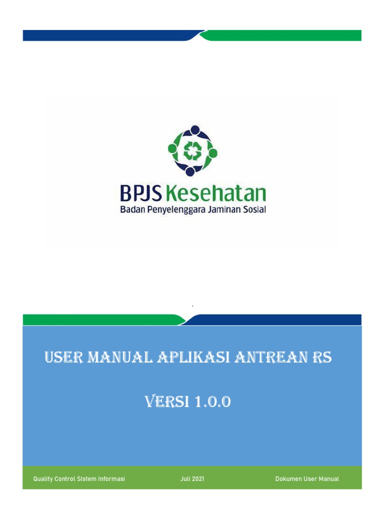 USMAN Antrean RS Versi 1.0 | PDF | Komputer | Teknologi & Rekayasa
