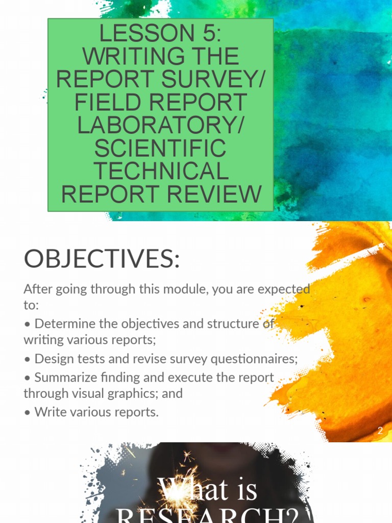 Writing The Report Survey 123 | Download Free PDF | Survey Methodology ...