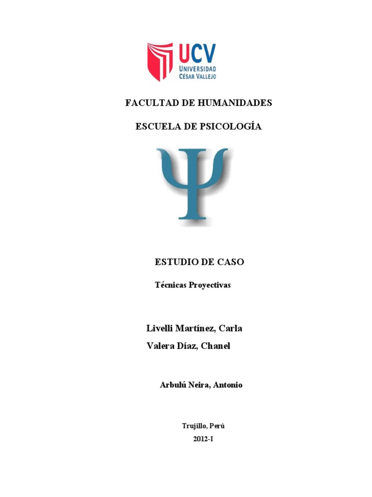 Caso Final Proyectivas | PDF | Las emociones | Ansiedad Caso Final Proyectivas | PDF | Las emociones | Ansiedad