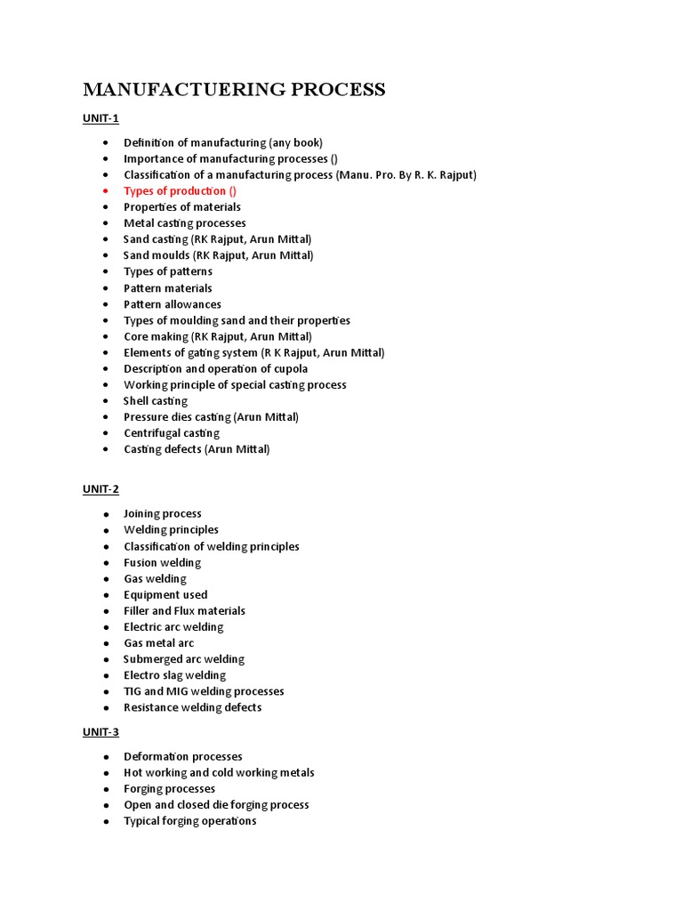 A Comprehensive Overview of Manufacturing Processes, Materials, and ...