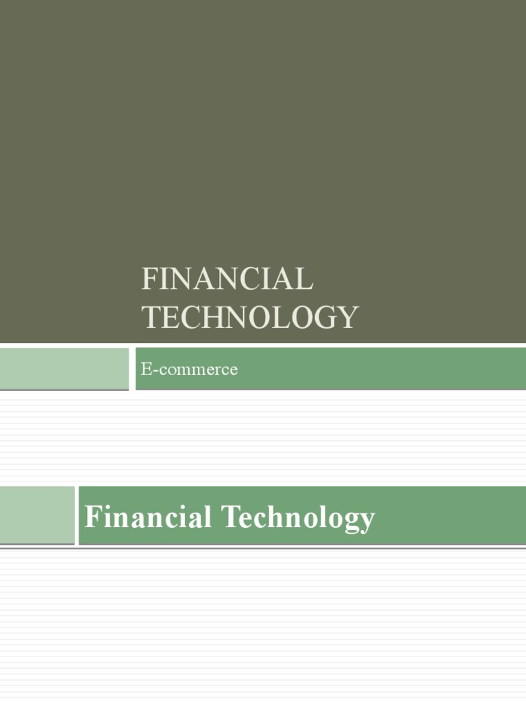 Financial Technology | PDF