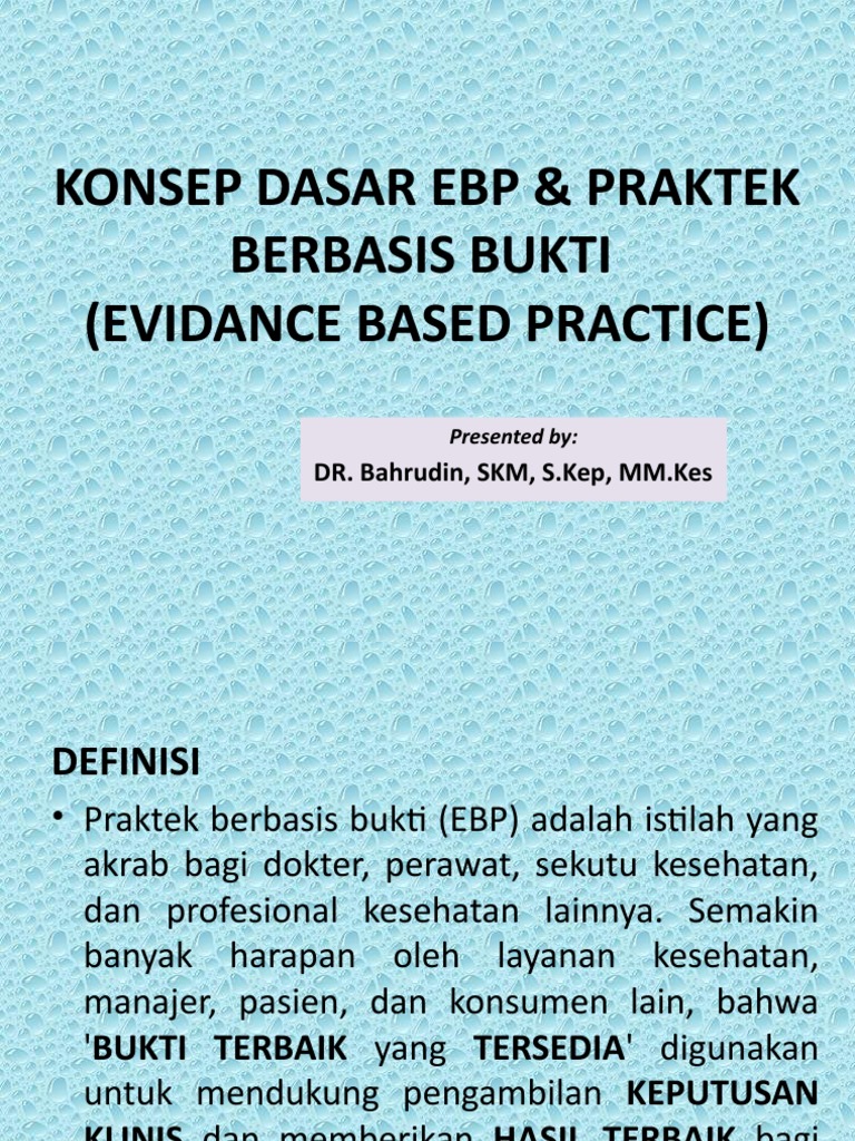 Konsep - EBP | PDF