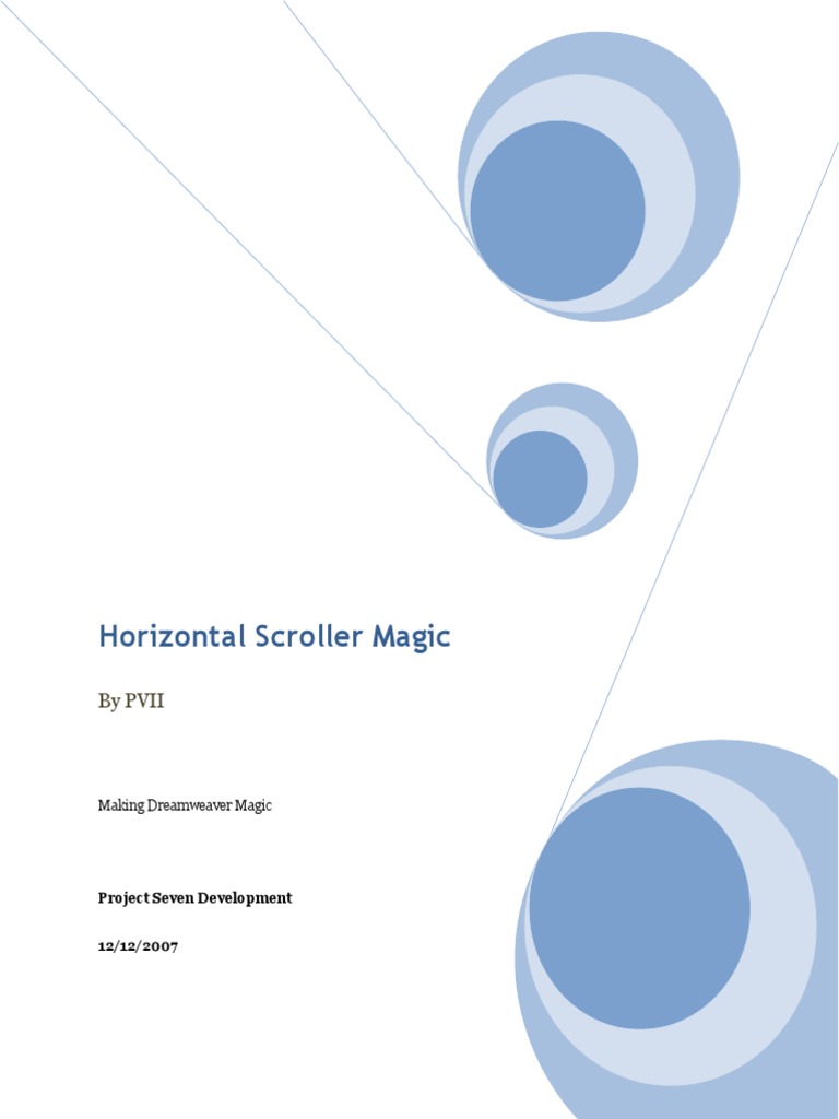 Horizontal Scroller Magic: by Pvii | PDF | Hyperlink | Html Element
