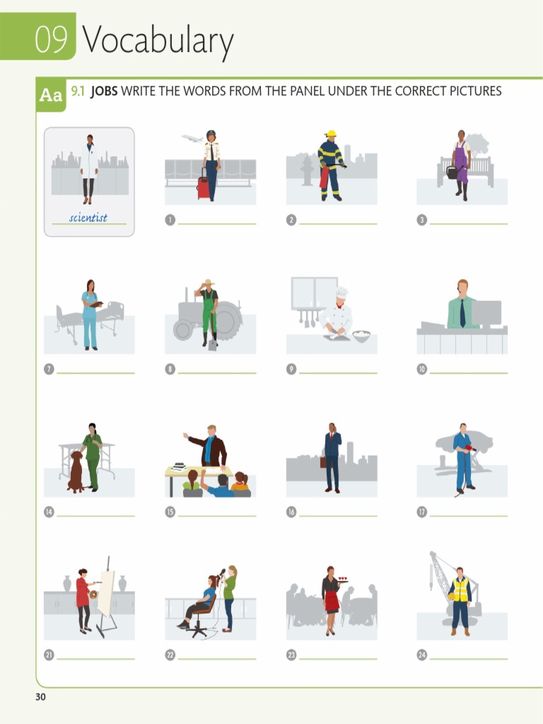 Level 1 Job Vocabulary Practice | PDF