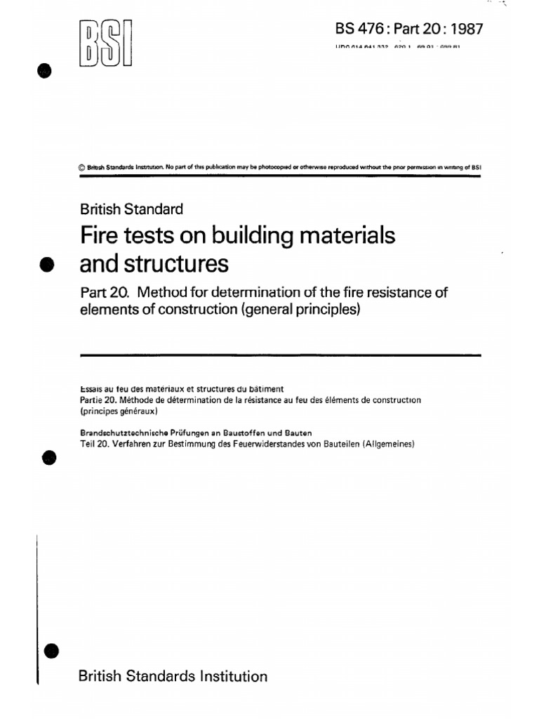 BS 476 Part 20 | PDF
