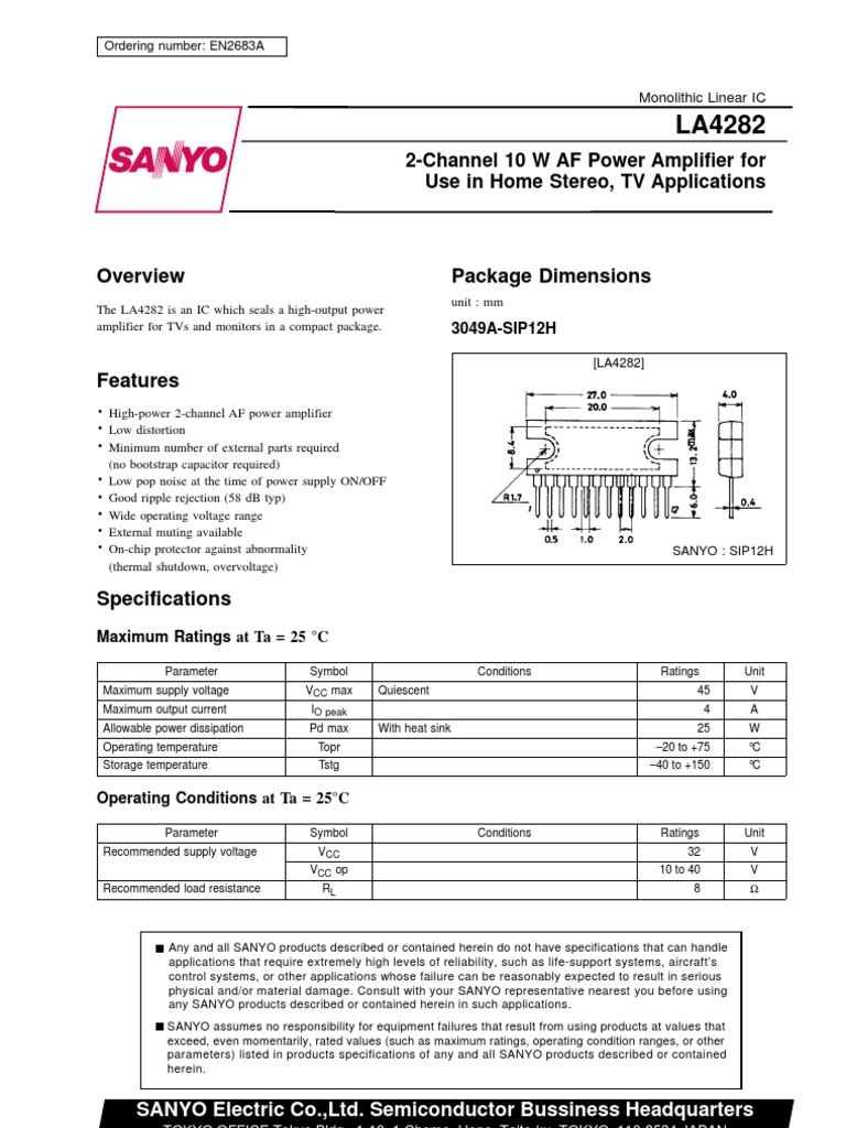 La 4282 | PDF | Electromagnetism | Electronics