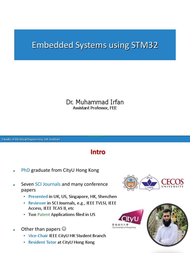 Lec1 - Embedded Systems Using STM32 | PDF | Integer (Computer Science) | Microcontroller