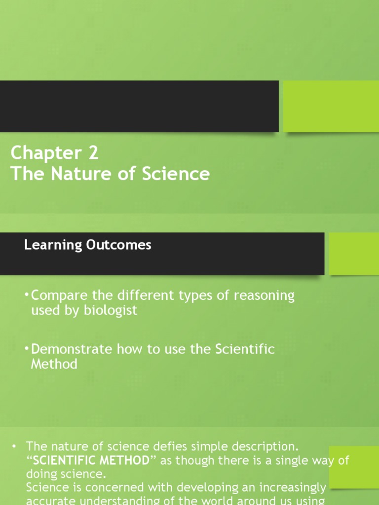 Chapter 2 THE NATURE OF SCIENCE | PDF | Scientific Method | Reason