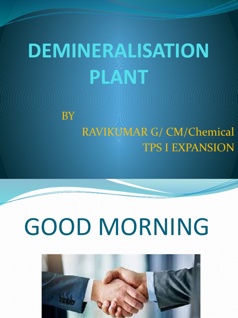 Demineralization Process for TPS Expansion | PDF | Carbonate | Salt ...