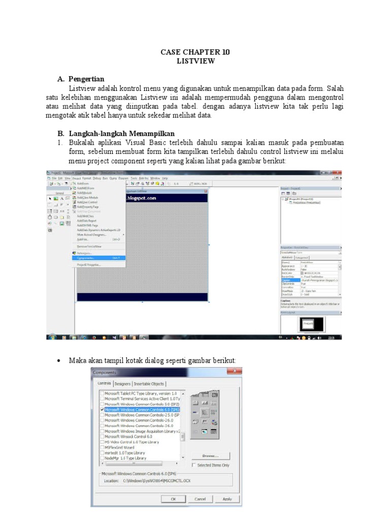 Case Chapter 10 Listview | PDF | Bisnis | Komputer