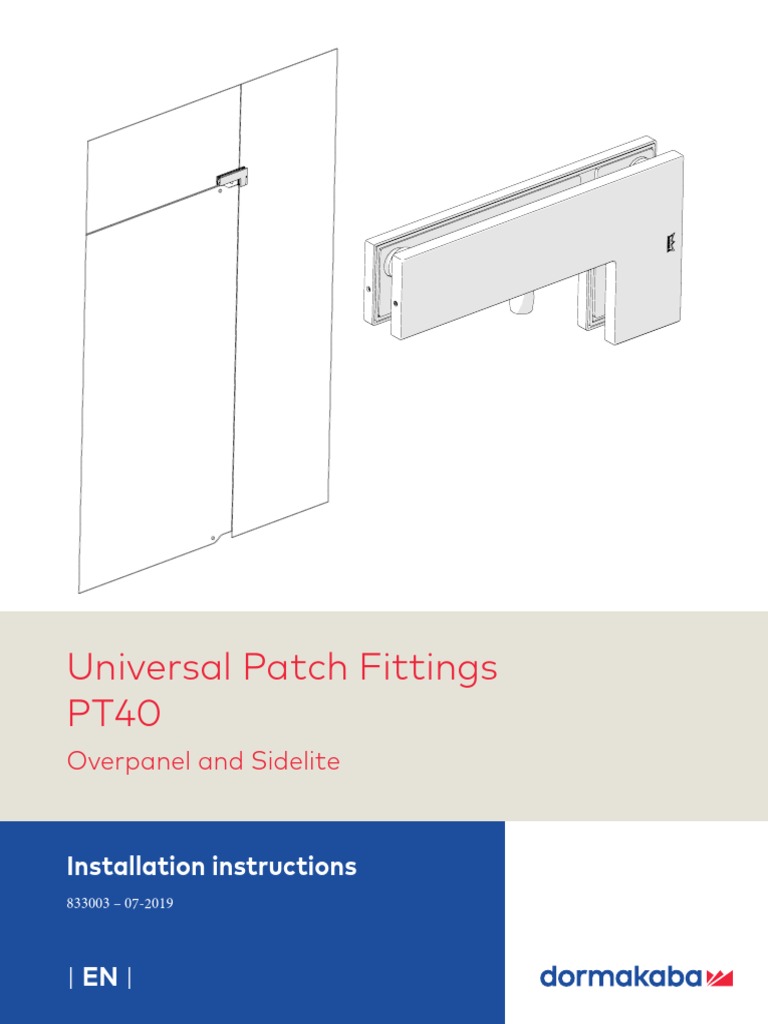 Universal Patch Fittings pt40 0719 PDF | PDF | Door | Screw