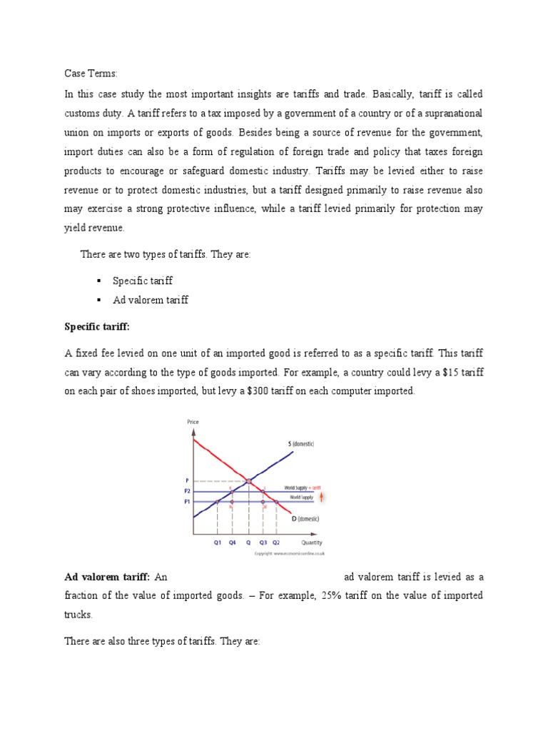 Case Study | Download Free PDF | Tariff | Most Favoured Nation