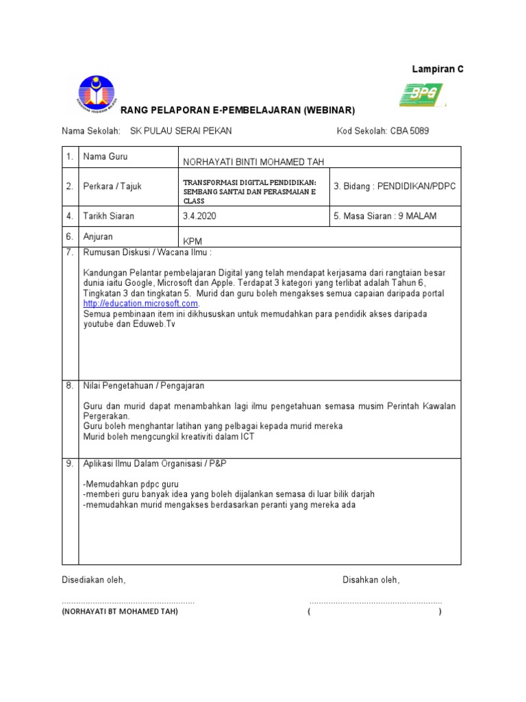 Laporan Webinar | PDF