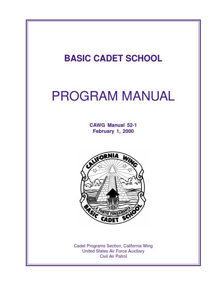 Cadet Basic Training Guide (2000) | Civil Air Patrol