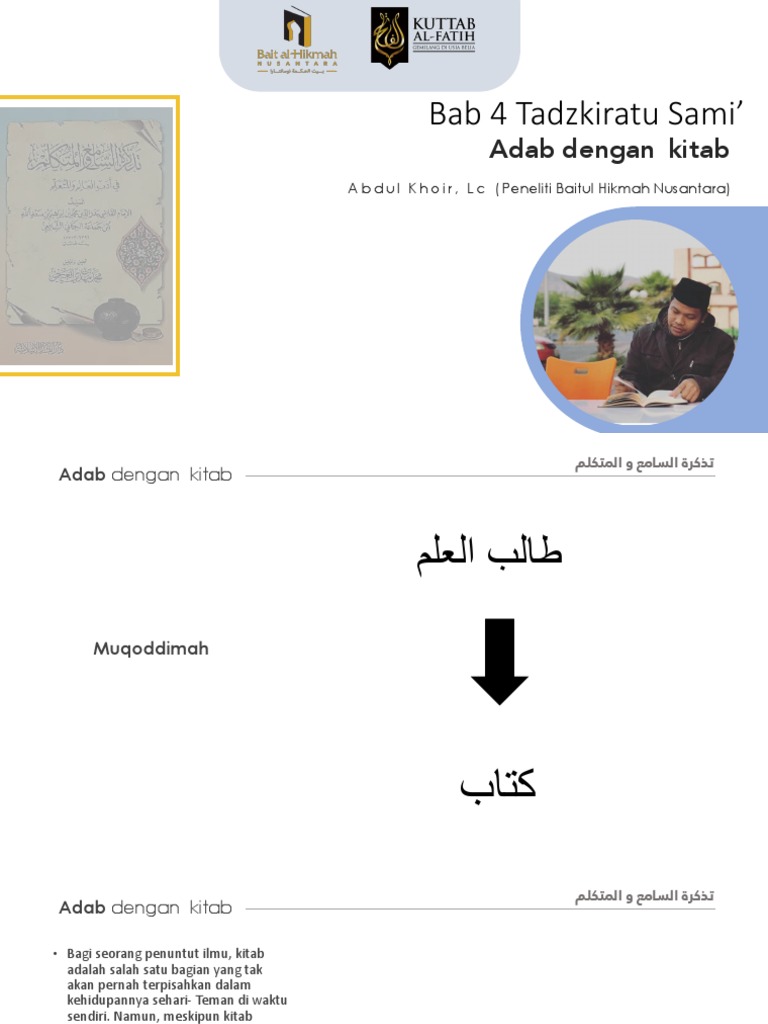 Materi Dauroh Adab - Bab 4 - Abdul Khoir | PDF | Agama & Spiritualitas