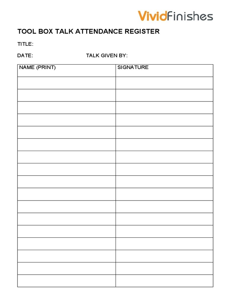 TBT Attendee Sheets | PDF