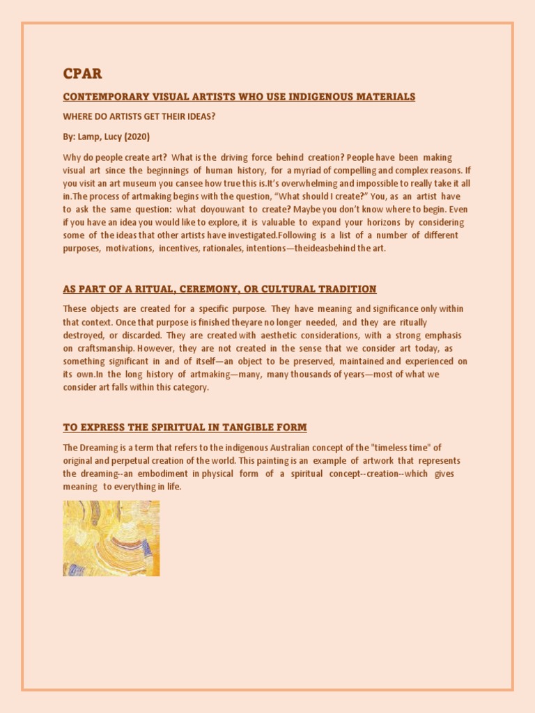 Cpar Reviewer | PDF | Operations Management | Paintings