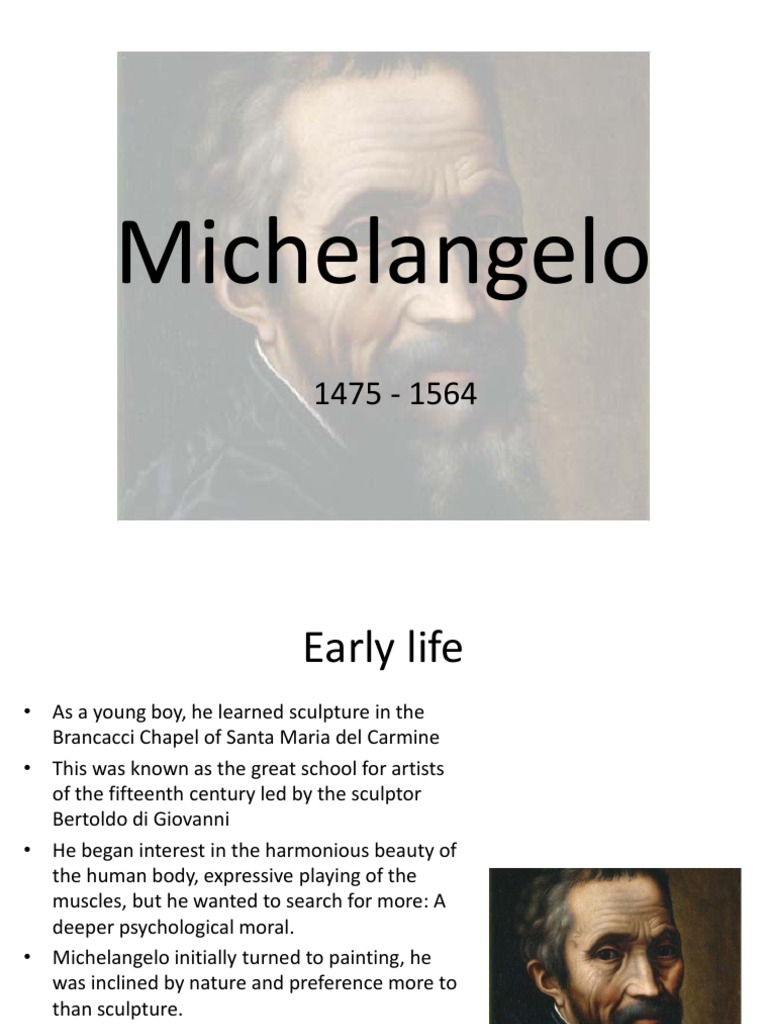 Michelangelo Presentation | PDF | Michelangelo | Dionysus