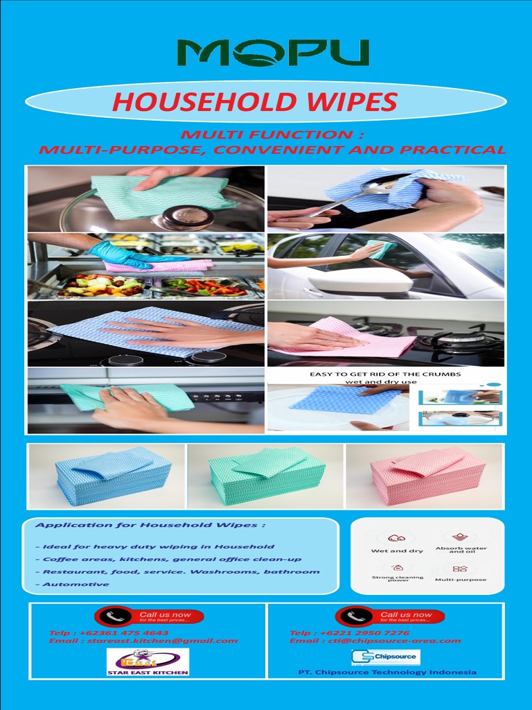 Household Wipes: Multi Function: Multi-Purpose, Convenient and ...