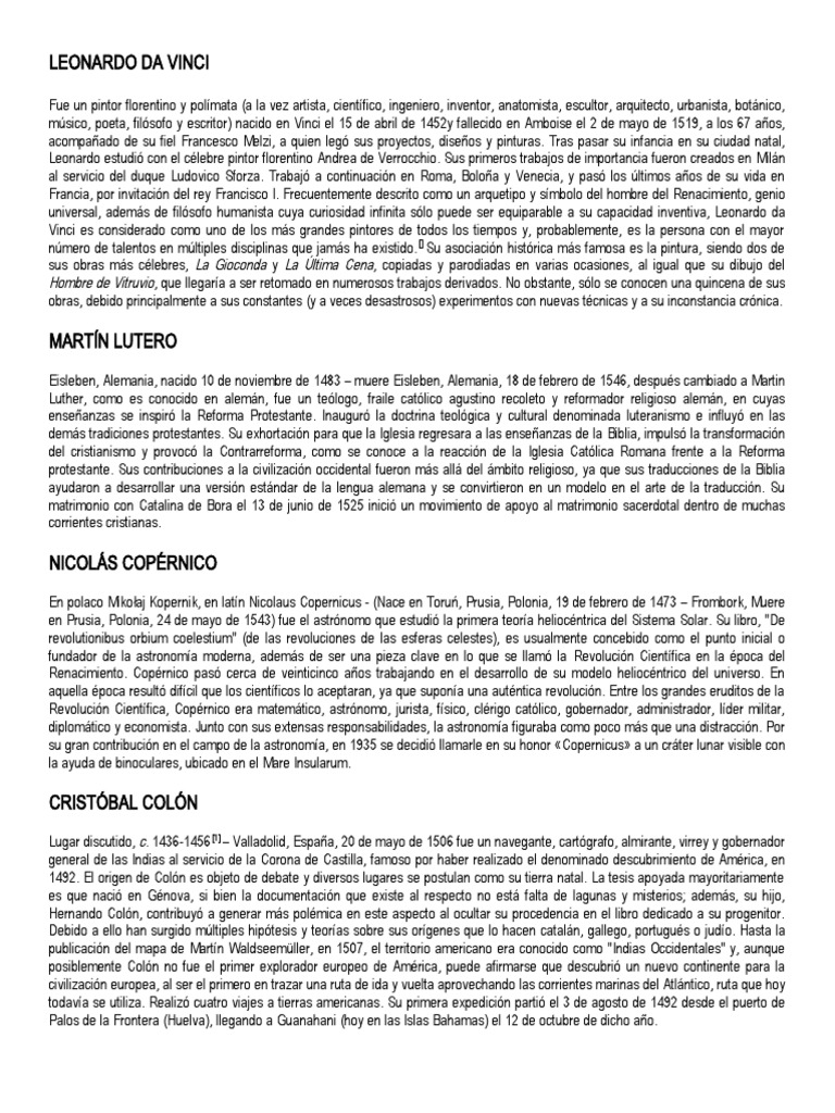 7 Biografias Cortas (2 Pags)