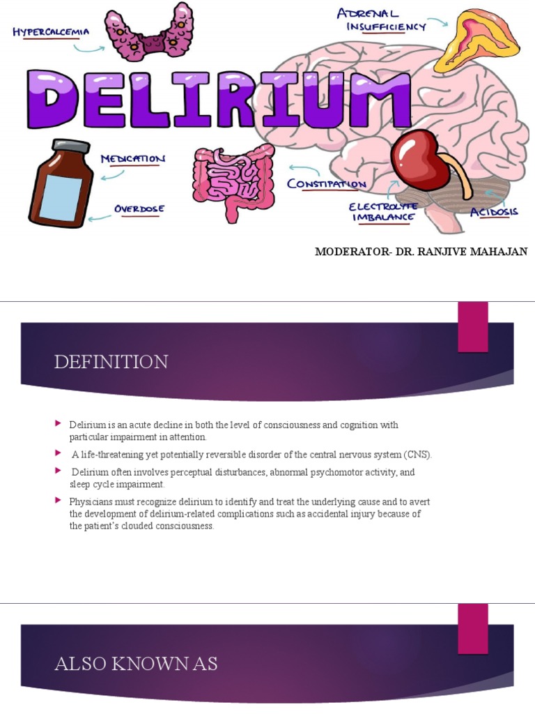 Understanding Delirium: Definition & Types | PDF | Dementia | Hallucination