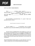 Huf Deed Format | PDF | Common Law | Private Law