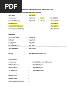 13th Month Pay - Sample Computation | PDF