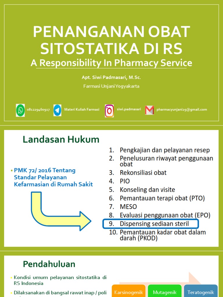 Penanganan Obat Sitostatika di RS | PDF
