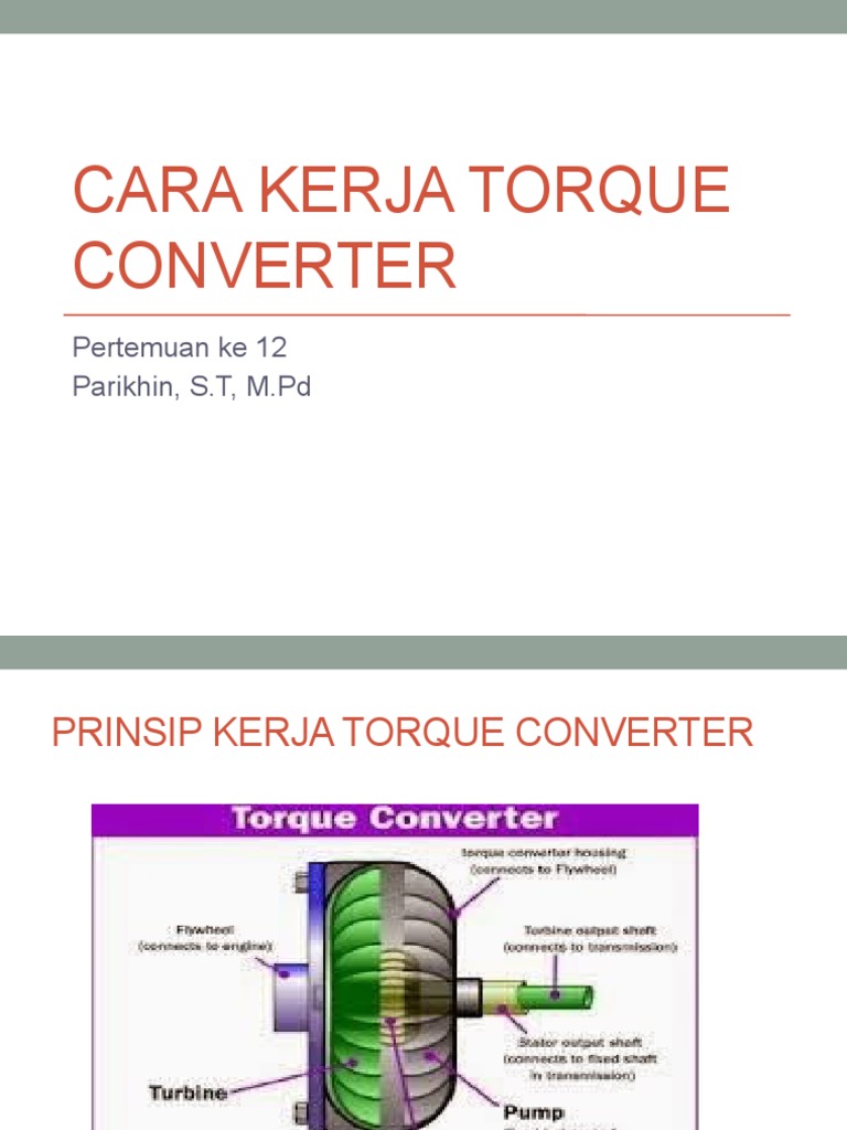 Cara Kerja Torque Converter | PDF