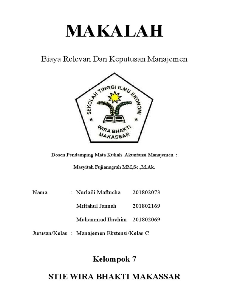 MAKALAH Akuntansi Manajemen | PDF