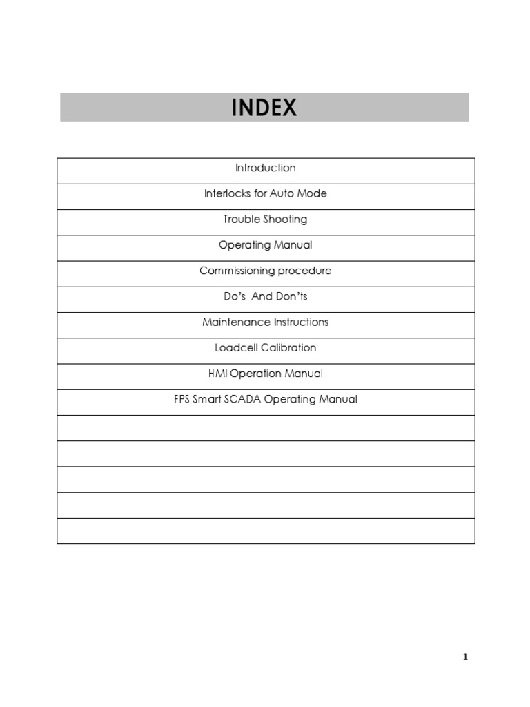 FPS Smart SCADA MANUAL With Exor Hmi | PDF | Alternating Current ...