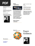 Eugen Goldstein | PDF | Electromagnetism | Physical Chemistry