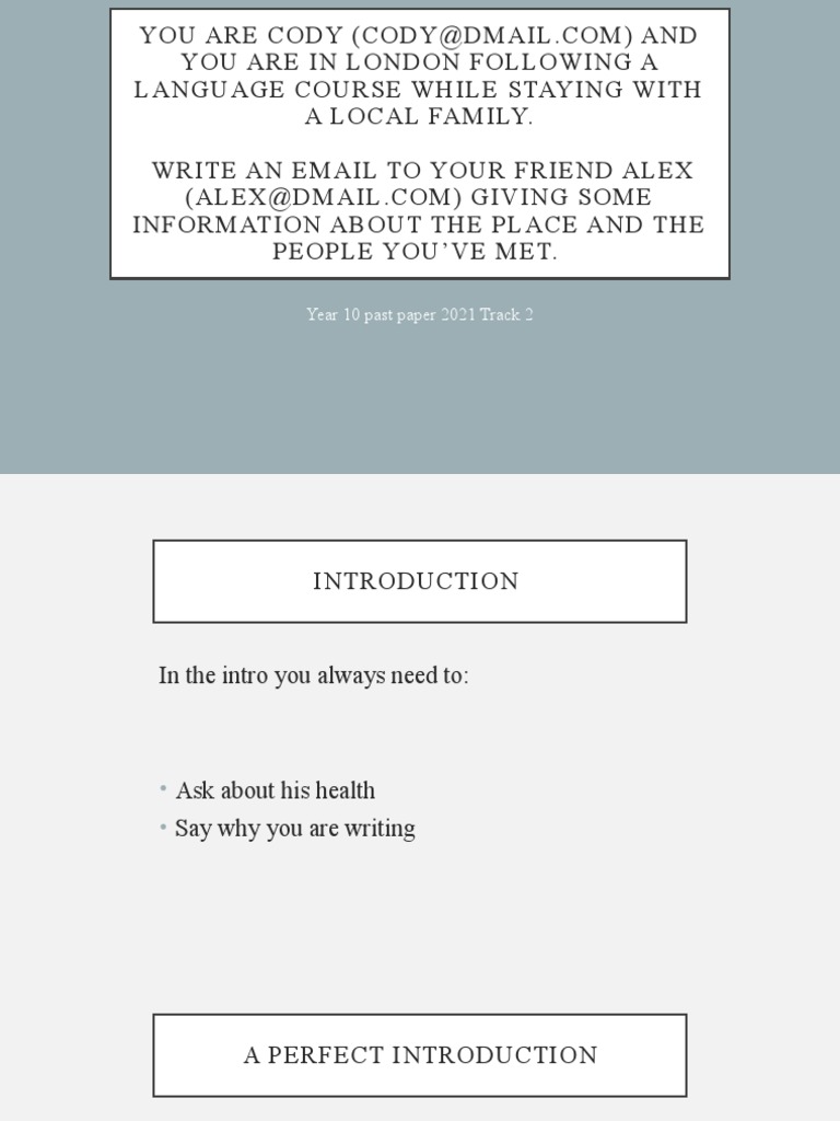 Email to Alex: My London Experience | PDF